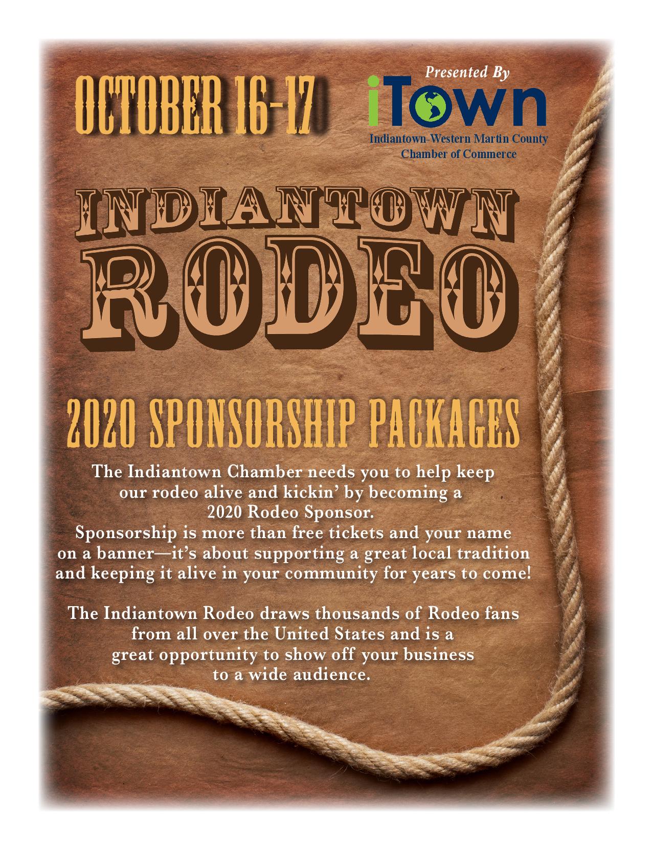 Indiantown Chamber of Commerce - Rodeo 2020 Applications